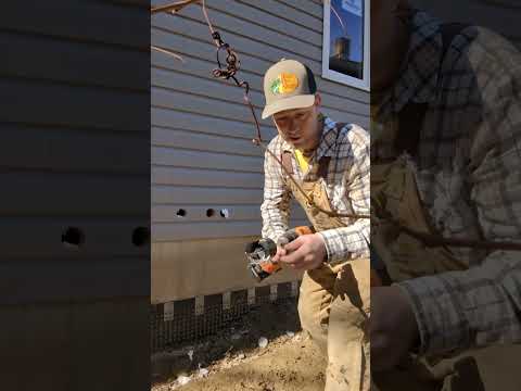 new home HVAC venting.  drilling holes into a new house