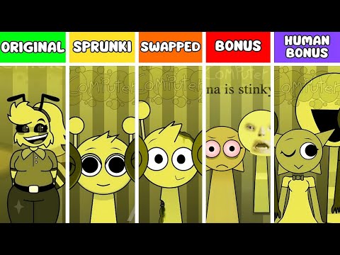 ALL Incredibox MUSTARD Versions - Colorbox VS Sprunki VS Swapped VS Bonus VS Mustard Bonus But Human