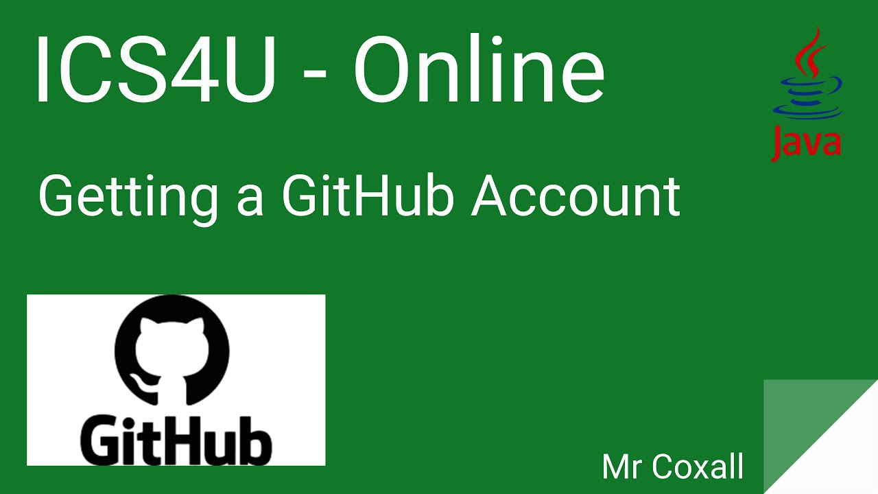 Getting a GitHub Account