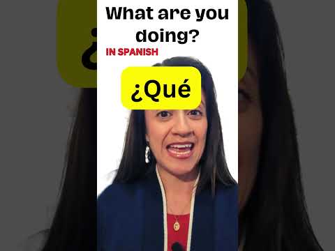 How to Say WHAT ARE YOU DOING? IN SPANISH. Learn Spanish