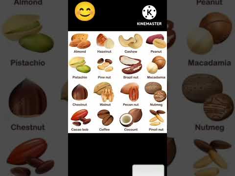 Nuts, Nuts Name, Nuts Name with Picture & Spelling @Baby School