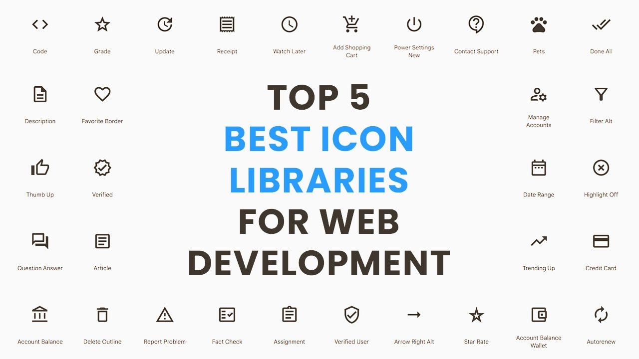 5 Best Icon Libraries For Web Development and How To Use Them Free Icon Packs for Website developers