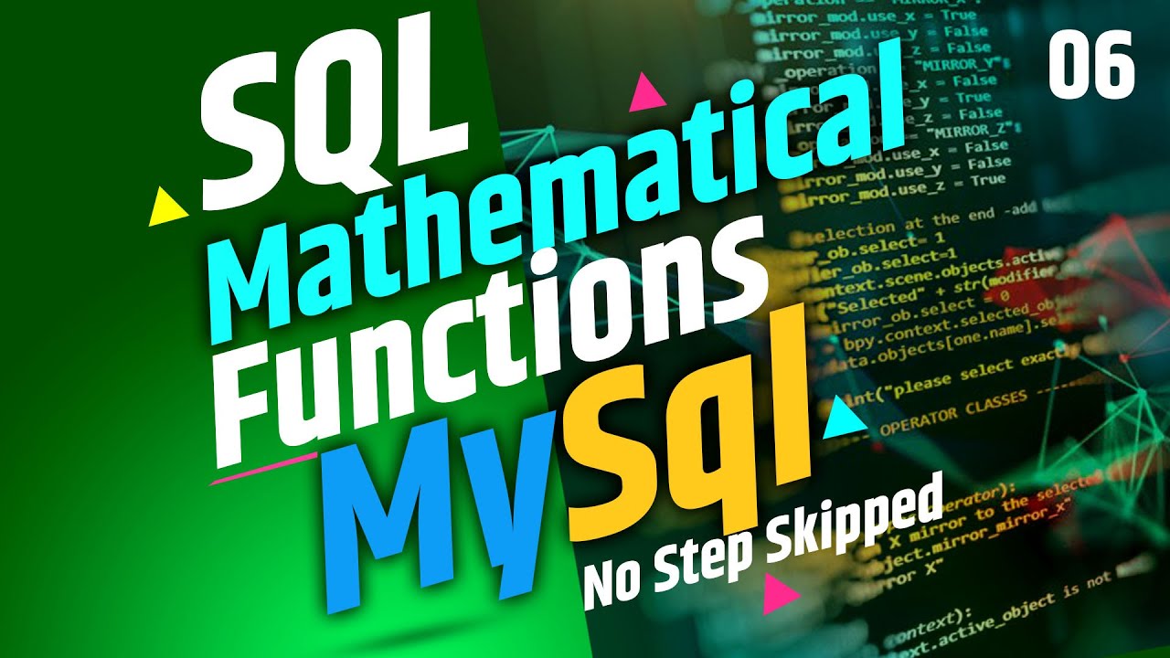 SQL Maths Functions | Mysql Mathematical Function | SQL Tutorial For Beginners | MYSQL Tutorial