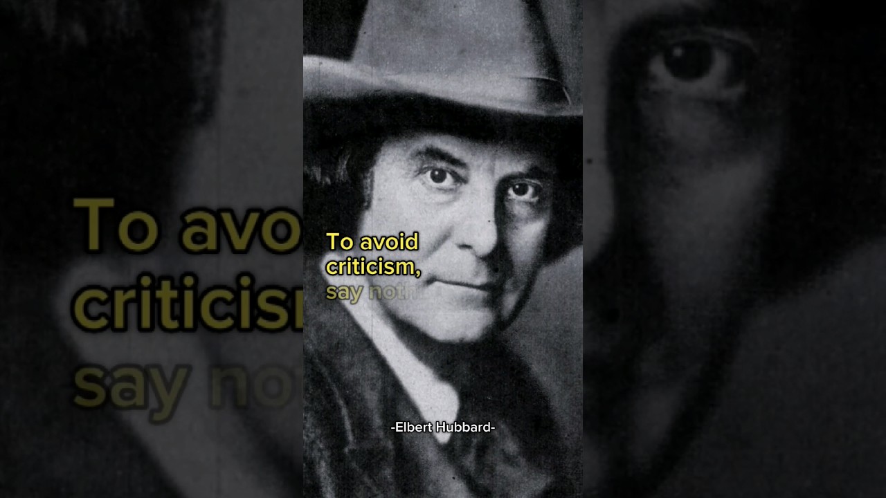 The perfect quote on Criticism