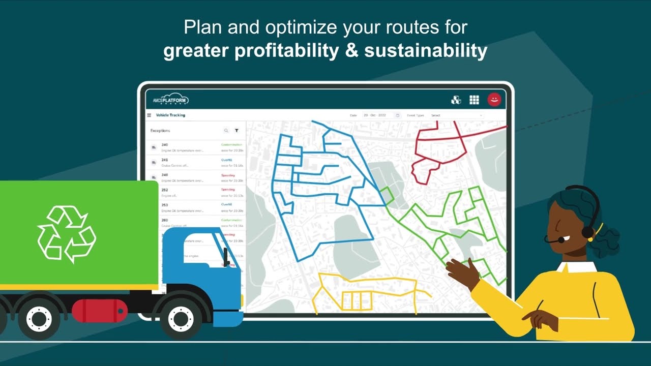 AMCS Smart Dispatch animation