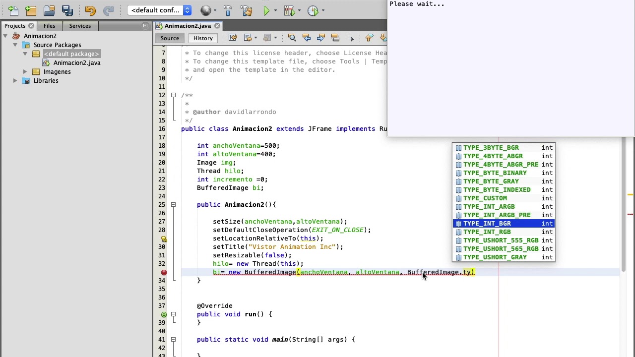 GUI: Animaciones en Java