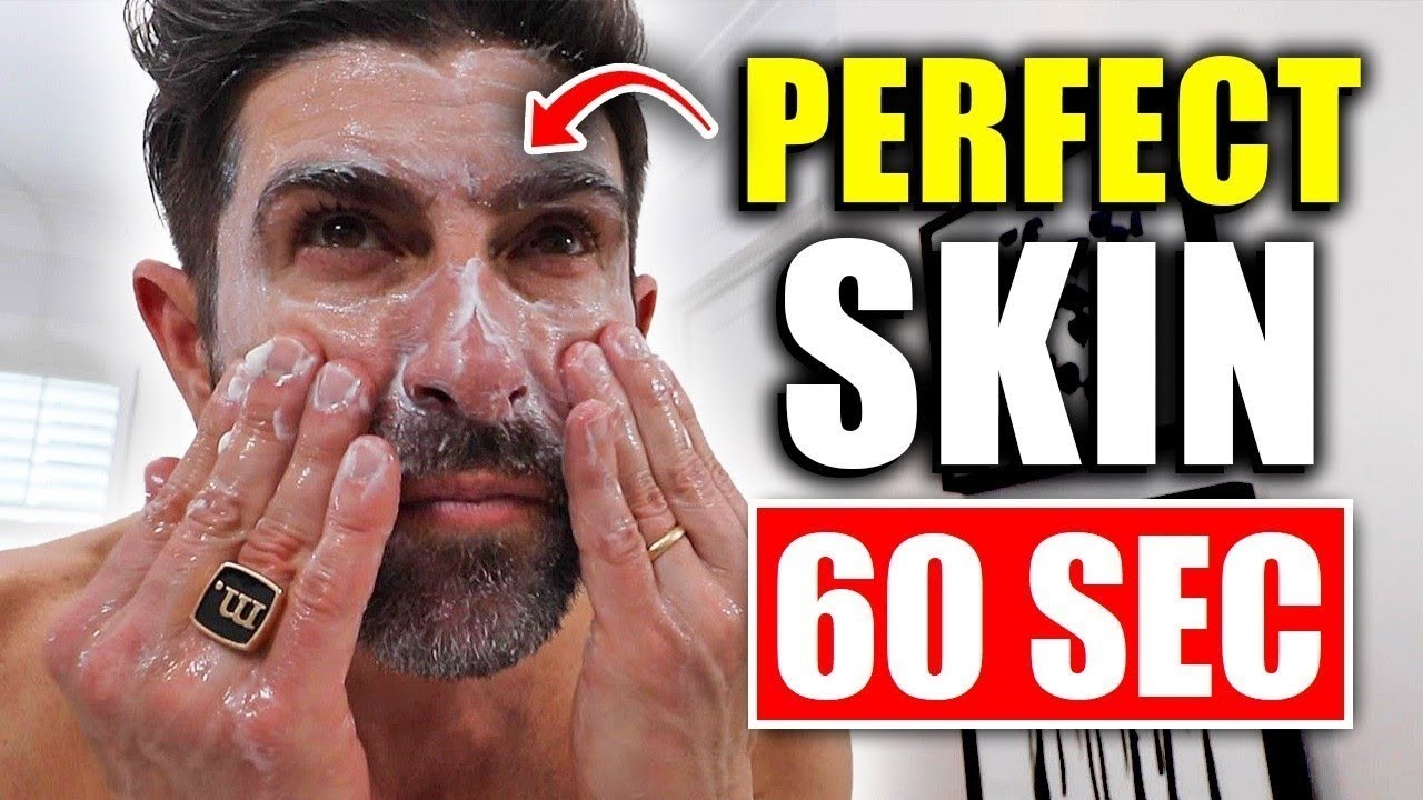 The PERFECT 60 Second Skin Care Routine for Men (CLEAR SKIN FAST)