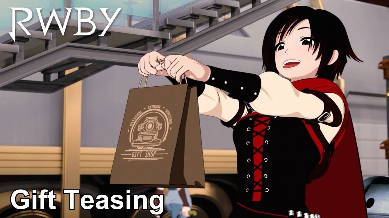 Ruby teasing Yang with a gift | RWBY