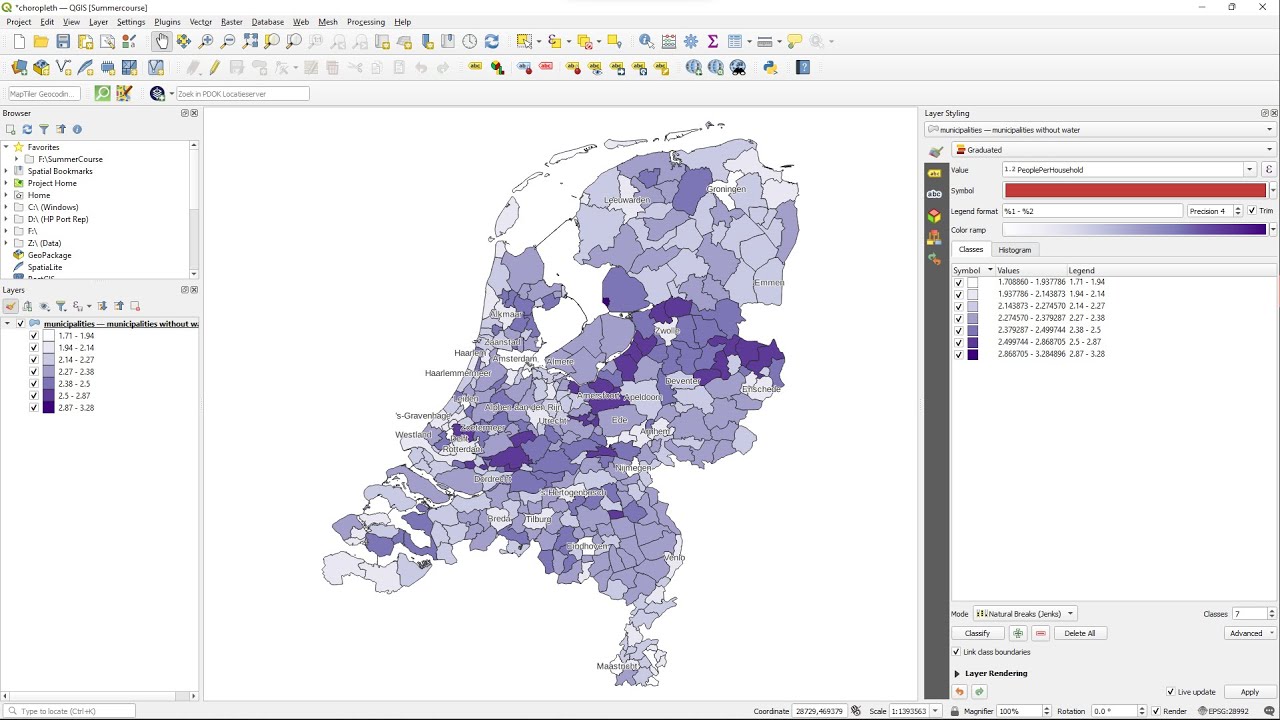 Create a Choropleth Map in QGIS