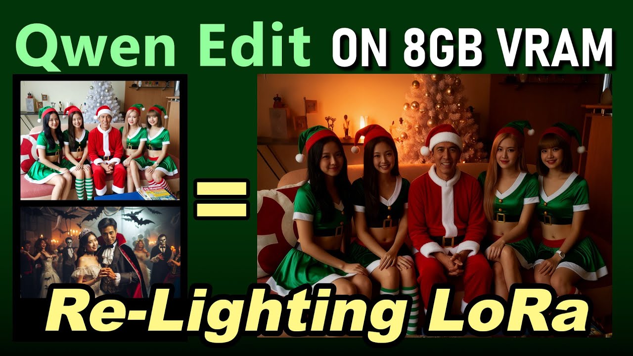 Easy Re-Lighting with reference image for Qwen 2509 on 8GB VRAM
