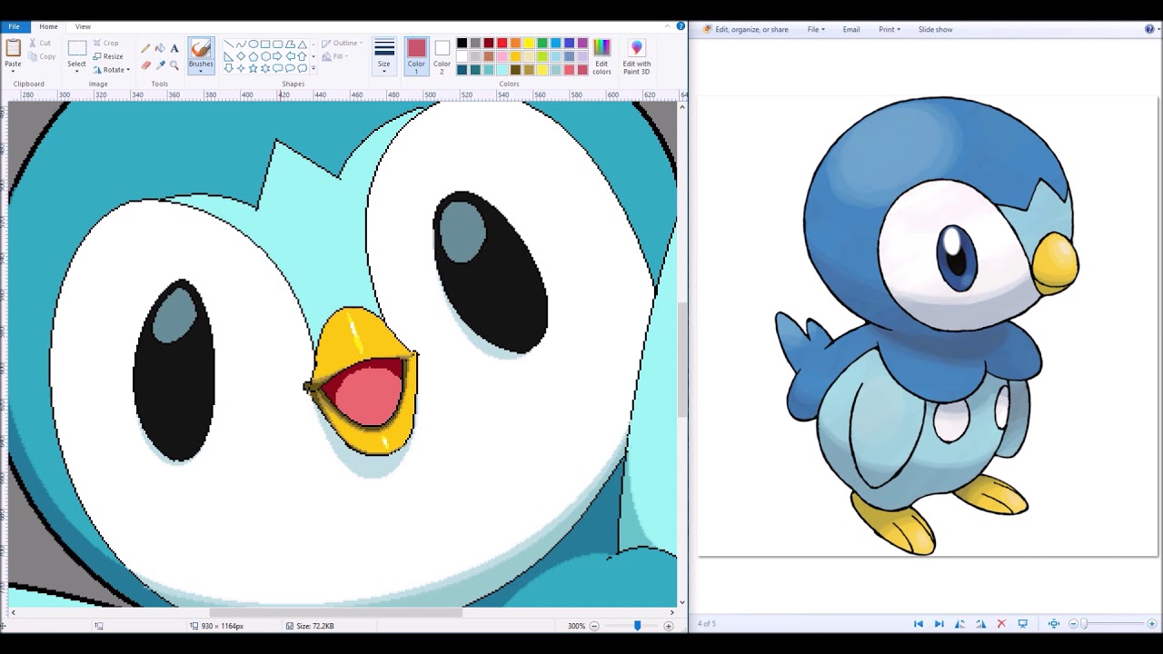 RR🗺️ Shiny Piplup [Speedpaint]