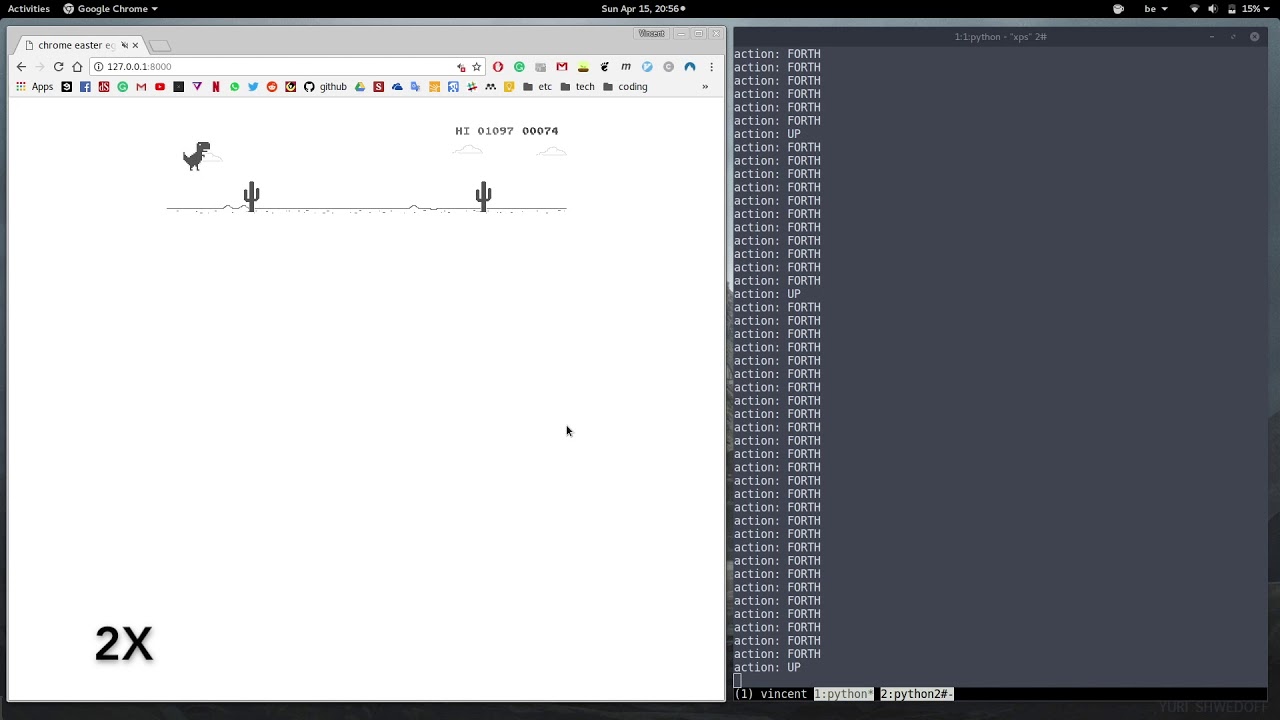 TF-rex: Play Google Chrome's T-rex game with TensorFlow