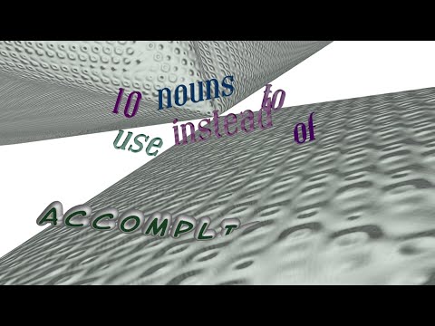 accomplishment - 10 nouns meaning accomplishment (sentence examples)