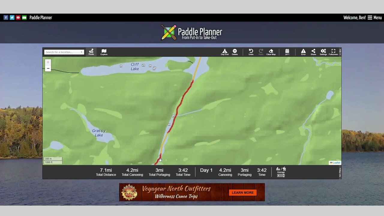 Building a Simple Paddling Route