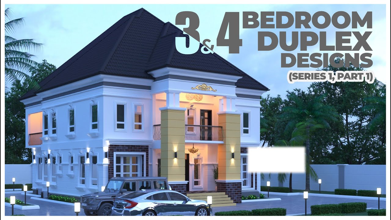 Top 5 Nigerian 3 and 4 BedRoom Duplex Designs - Nigerian House Plans Series (Series 1, Part 1)