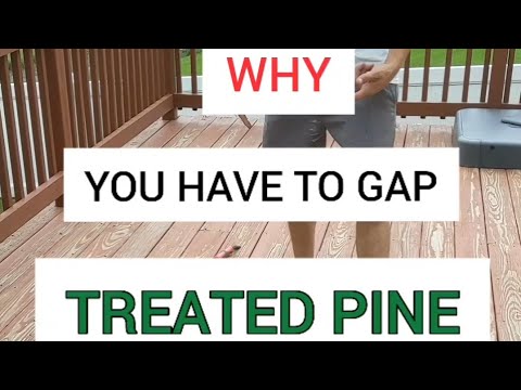 Installing Treated pine Decking with gap