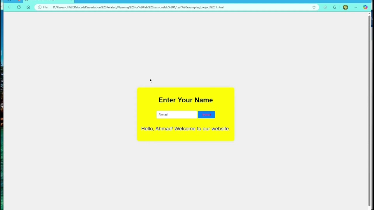 Lab 1 Project 1 Example