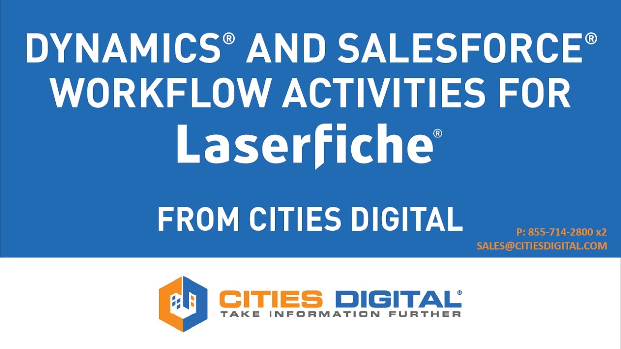Dynamics & Salesforce Workflow Activities for Laserfiche - by CDI