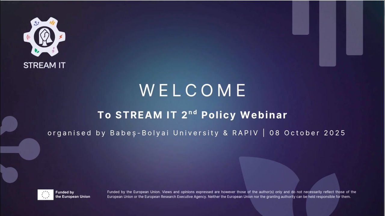 STREAM IT #2 Policy Webinar - 