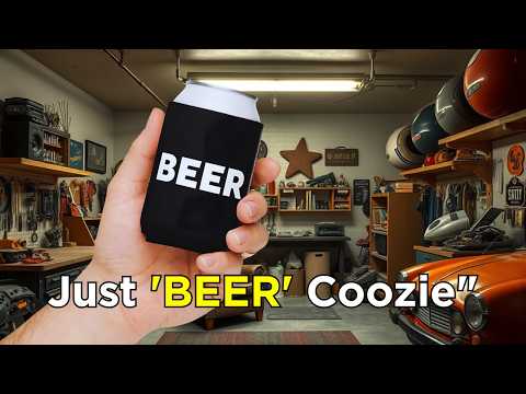 Just 'BEER' Coozie: Novelty Beer Cooler Gift for Dads, Father's Day & Parties!