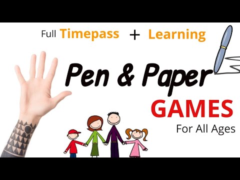 Pen and Paper Games in Hindi | 90's games| Funny Indoor Games | Childhood Games
