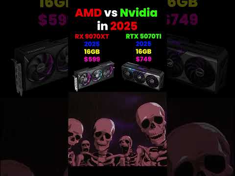 AMD VS NVIDIA GPU'S IN 2025 #amd #gaming #nvidia
