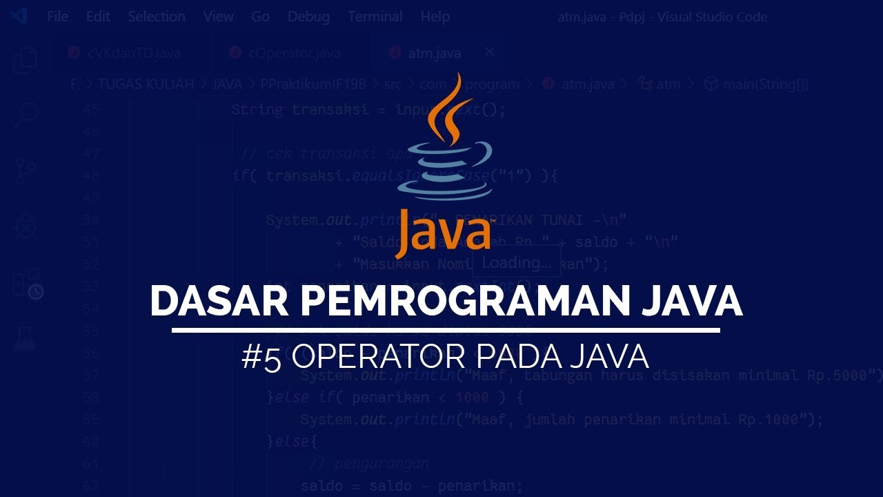 #5 Operator Pada JAVA | DASAR PEMROGRAMAN JAVA