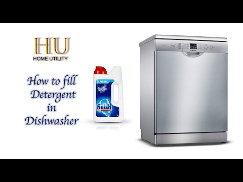 How to fill detergent in Dishwasher ( BOSCH DISWASHER SMS66GI01I)