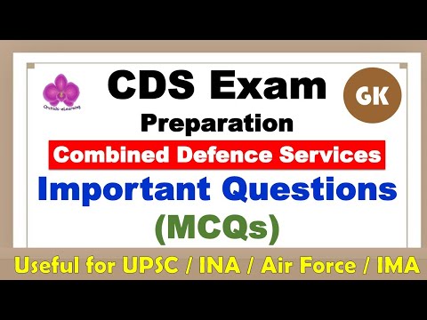 CDS Exam | Important MCQs | Combined Defence Service Exam Preparation ...