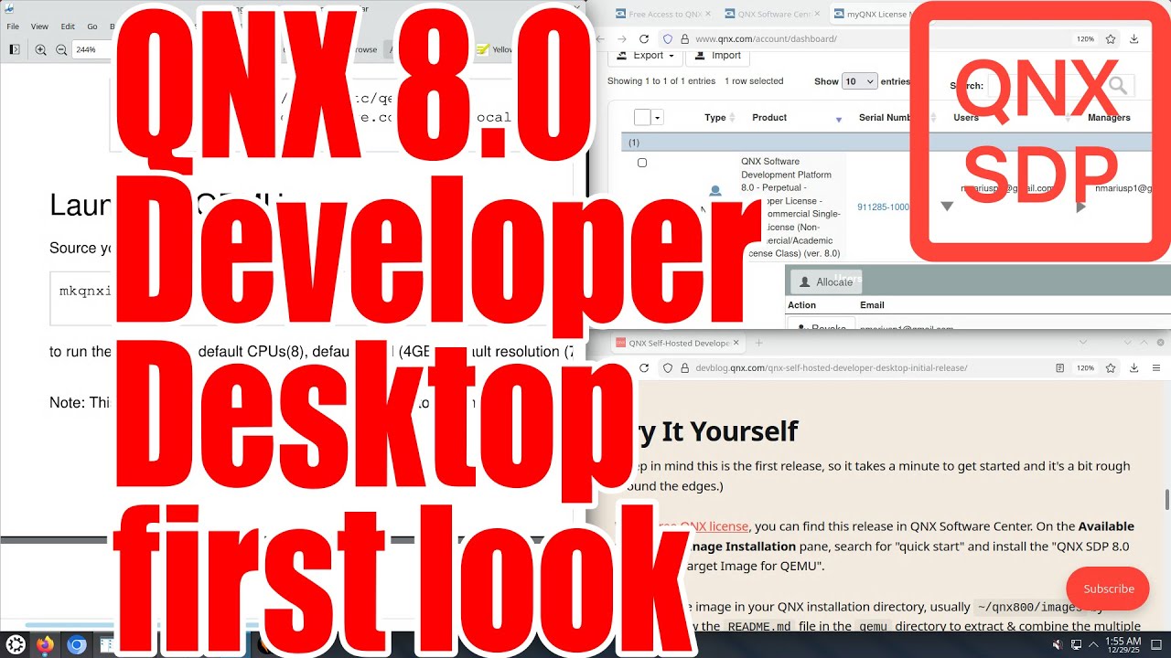 QNX 8.0 Developer Desktop first look - December 2025 - b301f3c6