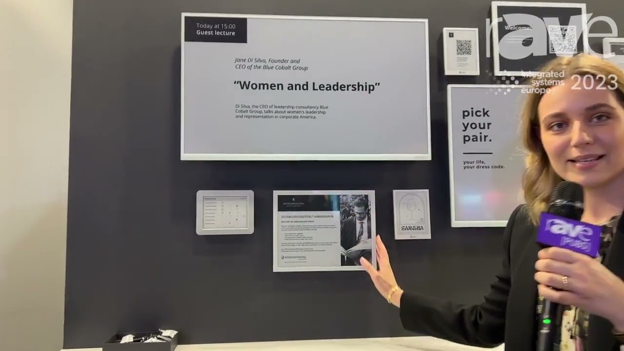 ISE 2023: Visionect Demos 13″ Place & Play Low-Power E-Paper Displays for Digital Signage