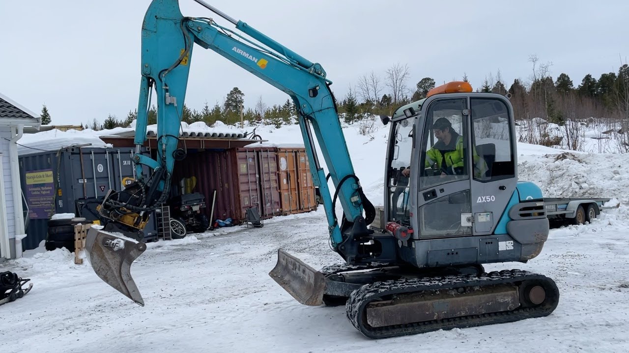 Bandgrävare Airman AX50-3, Berg, Klaravik auktioner