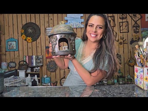 Reutilizando botellas decoradas con cartapesta y porcelana fría ...