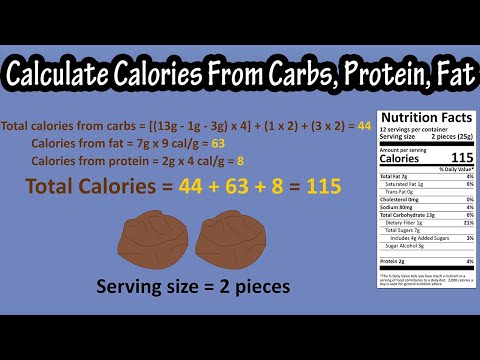 How To Calculate Calories From Carbohydrates, Protein And Fats From A Nutrition Label Explained