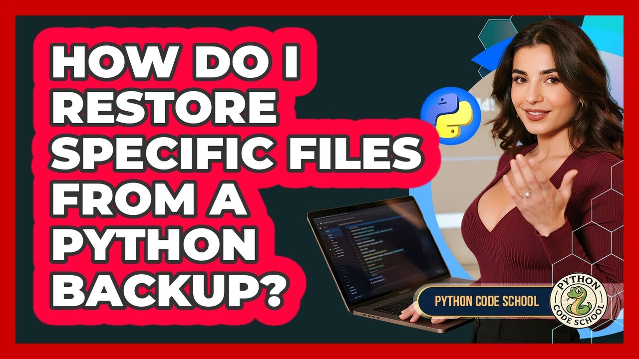 How Do I Restore Specific Files From A Python Backup? - Python Code School