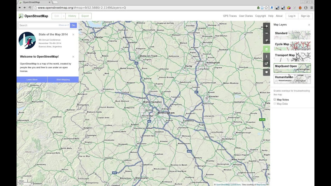 OSM Web Interface: Introduction - Overview