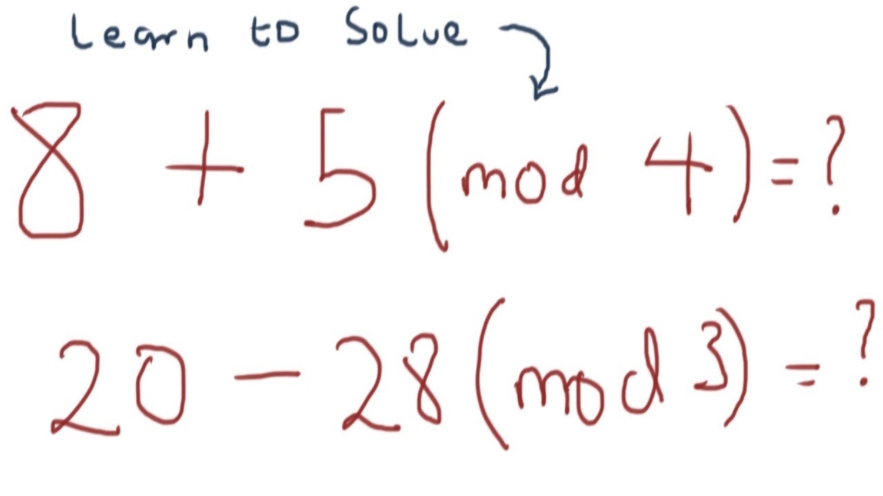 Modular arithmetic - Addition and subtraction