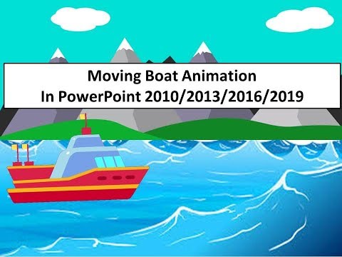 How to make Moving Boat Animation in river tutorial – Orchids eLearning