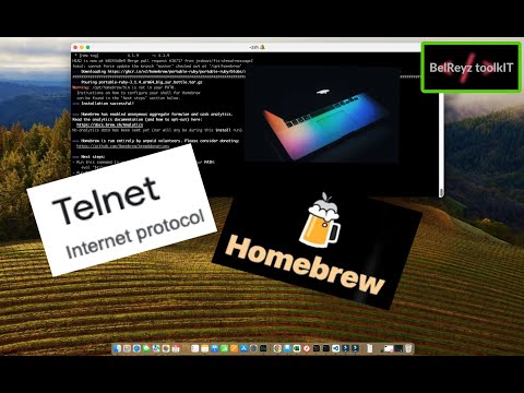 How to install Homebrew and Telnet program on MacOS