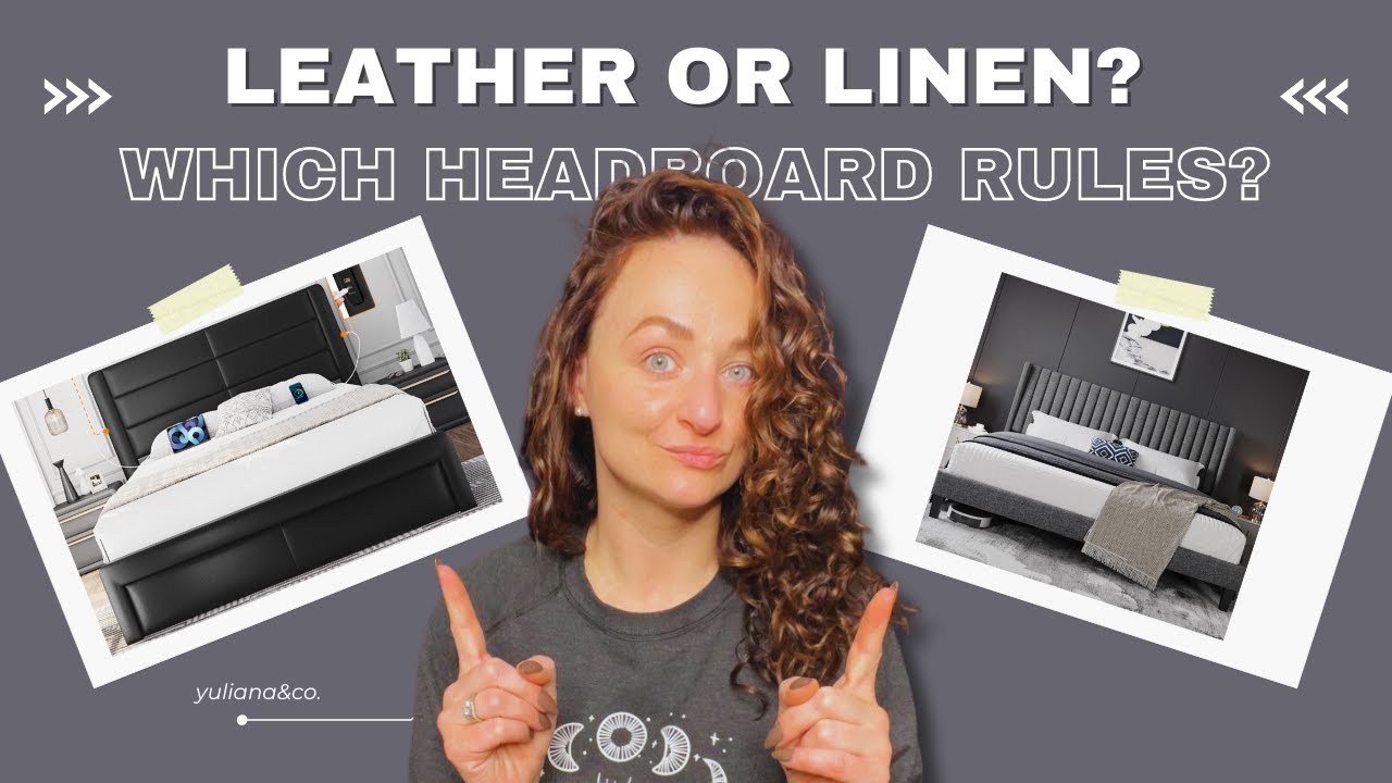 PU Leather vs. Fabric Linen Headboards: Two Stylish Bed Frames Compared!