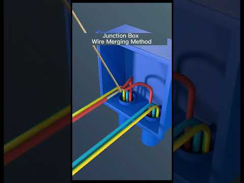 junction box wire merging method #electrician #junction