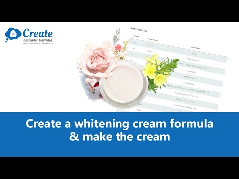 How to make a skin whitening lightening cream