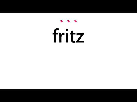 How to pronounce fritz - Vocab Today