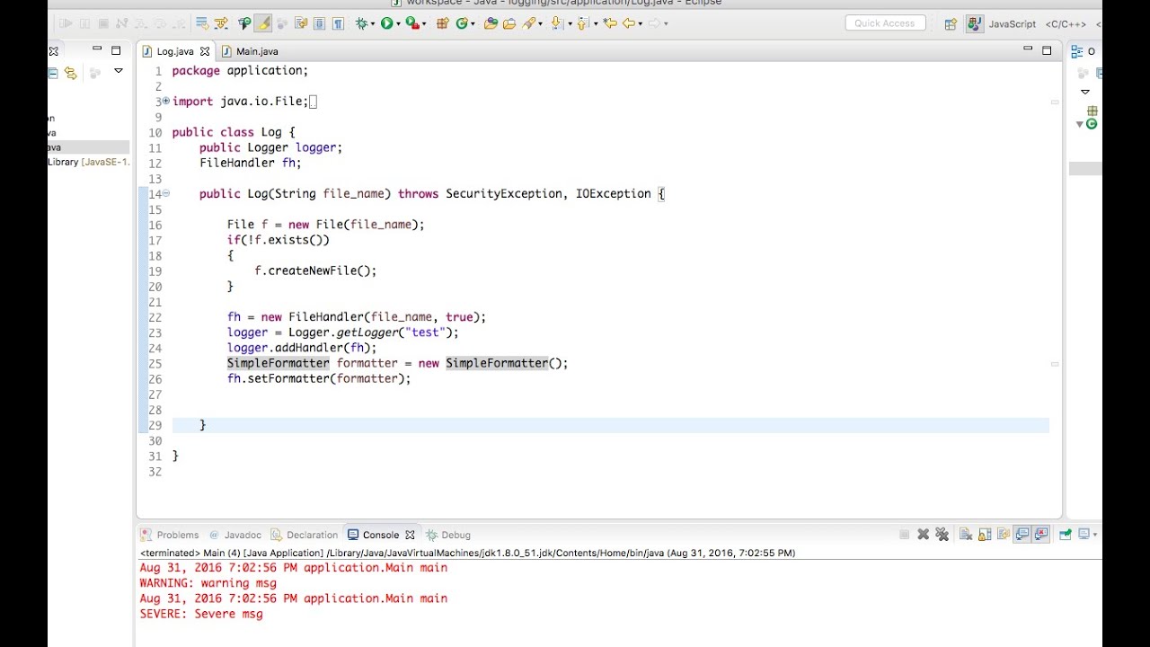 Java logging explained in 3 min