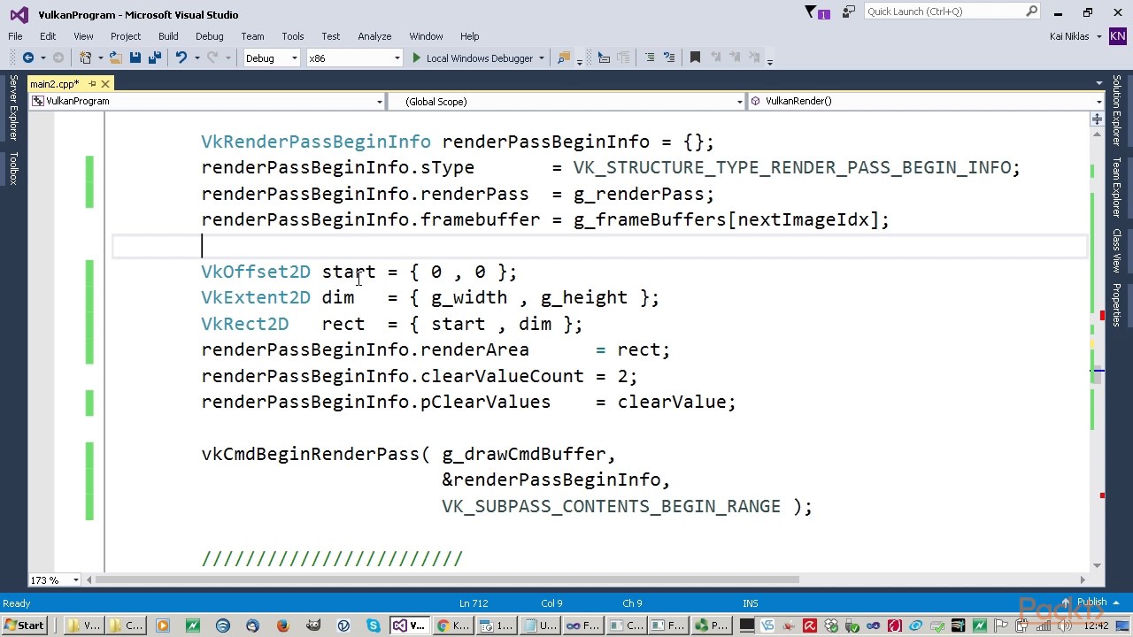 Vulkan Programming : First VULKAN Output | packtpub.com