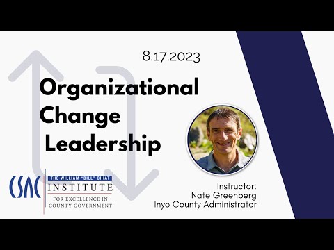 Join Inyo County CAO for Organizational Change Leadership Course