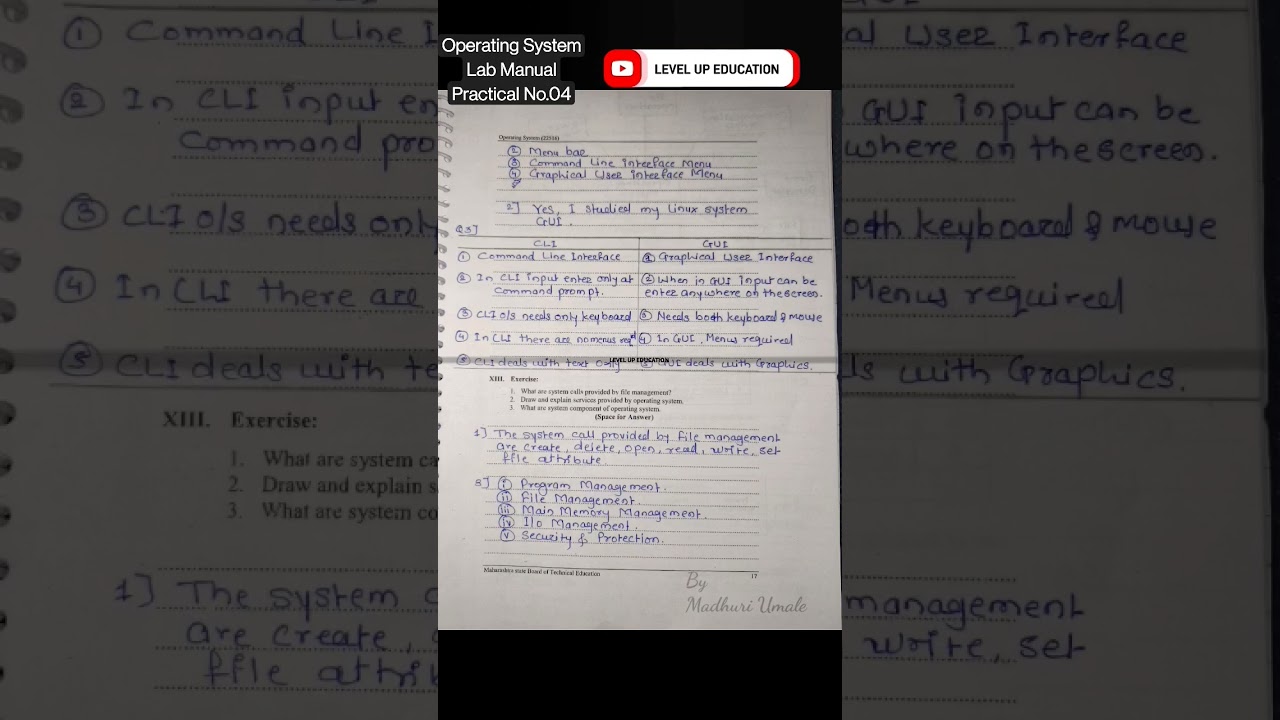 Practical No.4 Lab manual Operating System ( 22516 ) | #operatingsystem #labmanual ##22516#computer