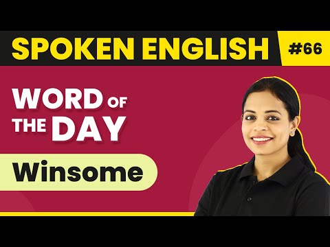 Word of the Day - Winsome | Magnet Brains Spoken English Course | Meaning of Winsome | 2024-25