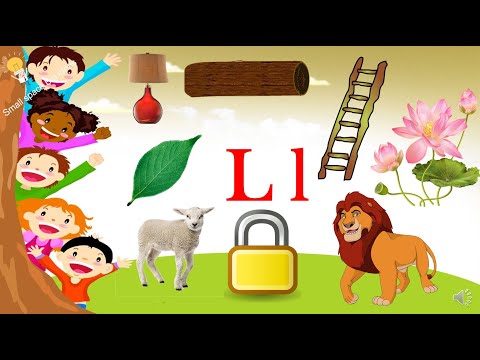 Learn Alphabet L | Trace identify letter | Phonics sound| KINDERGARTEN |Nursery | Pre K | Jr KG Kids