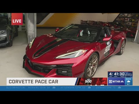 Taking a close up look at the Indy 500 pace car